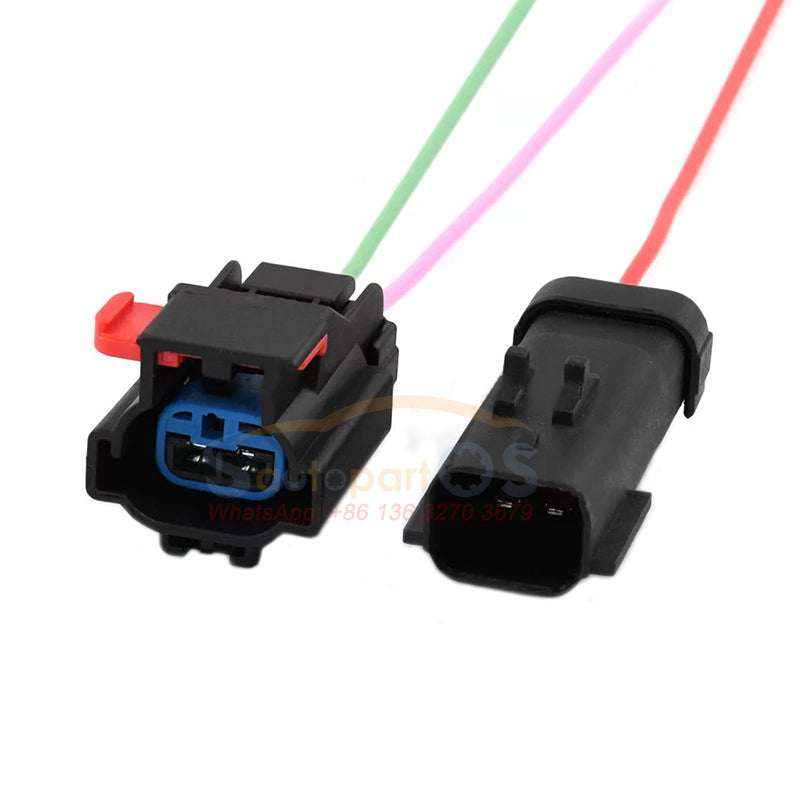 1 Pair 2 Pin Alternator Plug Connector Pigtail for Chrysler Town & Cou ...
