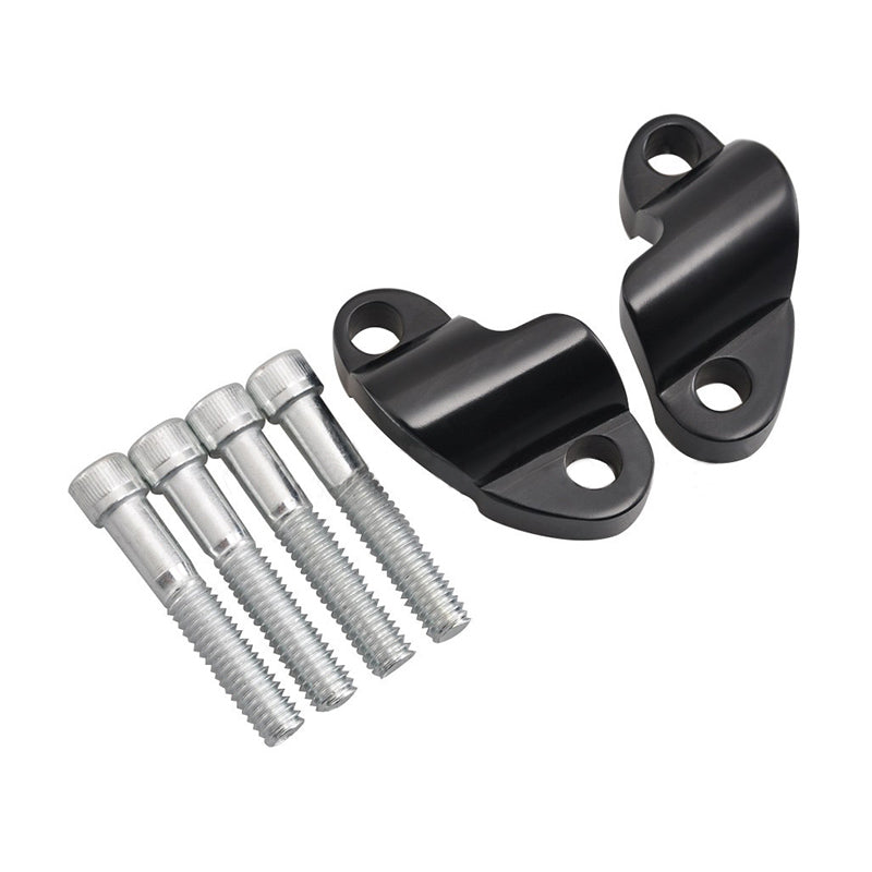 Black 1" Handlebar Riser Extensions for Harley XL1200X Forty-Eight 48 ...