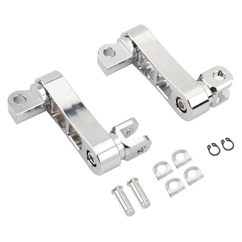 Motorcycle Adjustable Footpeg Footrest Mount Kit Extension Bracket for ...
