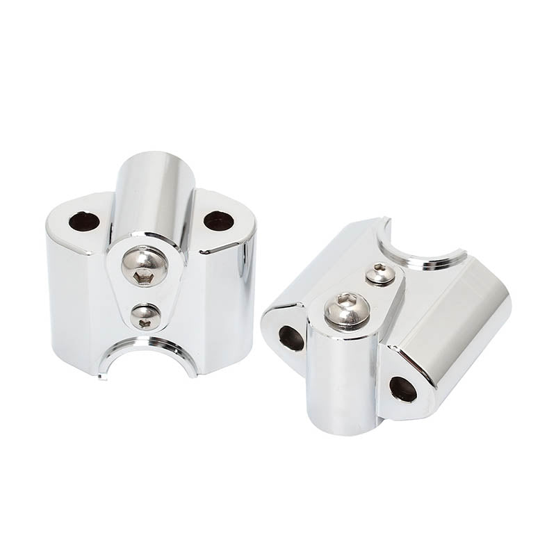 Motorcycle Aluminum Handlebar Risers Handle Bar Lift Clamp Adapters fo ...