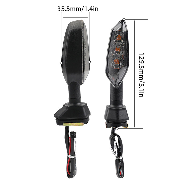 Rear LED Turn Signal Lights for Kawasaki Ninja 250 400 650R Z900 Z650 ...