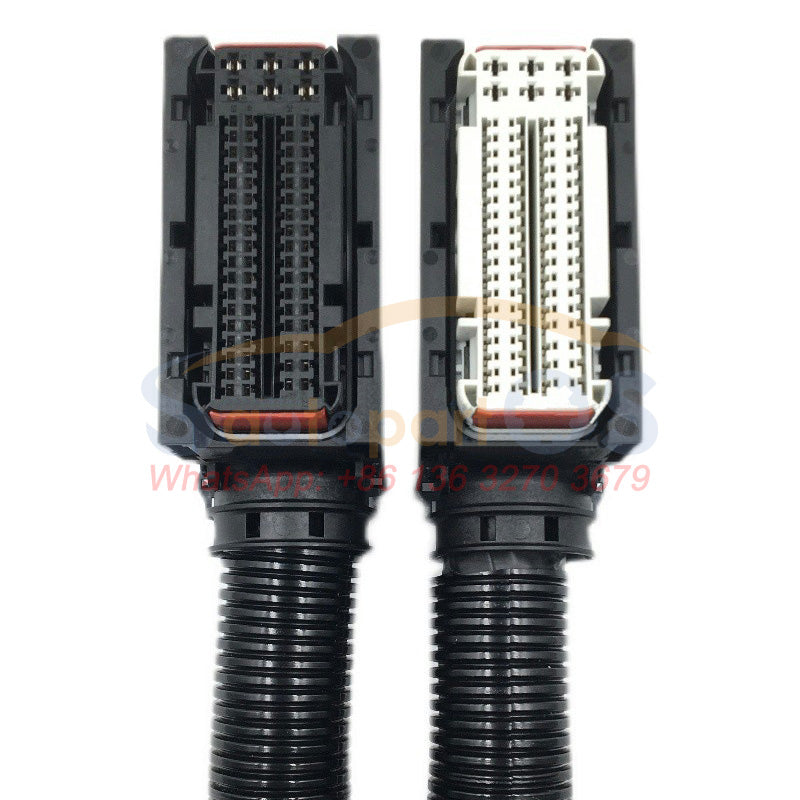 1 Set 76 Pin Computer Board ECU Connector Plug With Cable Wiring Harne ...