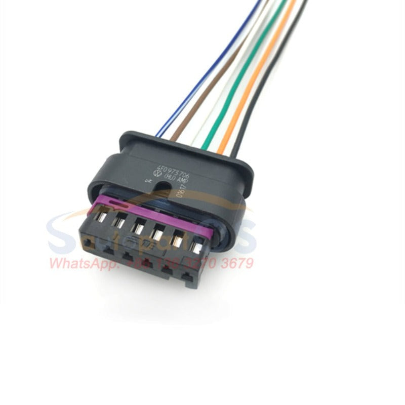 Mass Air Flow Sensor MAF Connector Pigtail 6-pin for VW AUDI 4F0973706 ...