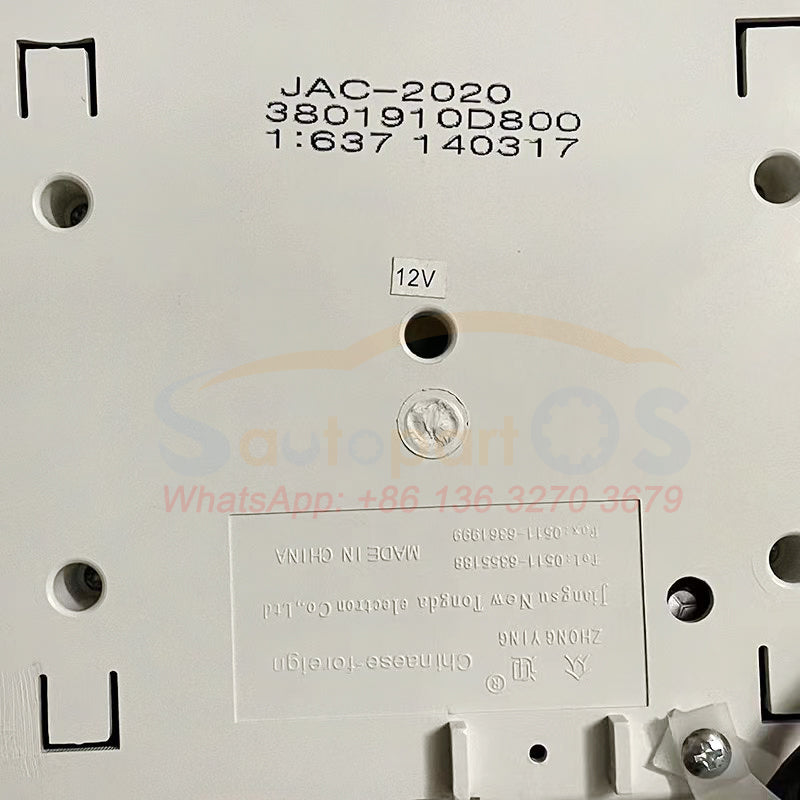 Original New 3801910D800 JAC-2020 Instrument Cluster Dashboard Speedom ...