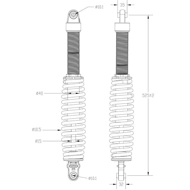 Rear Shock Absorber for CFMOTO CF800cc 800US-A Z8 ATV UTV 5BWA-060500 ...