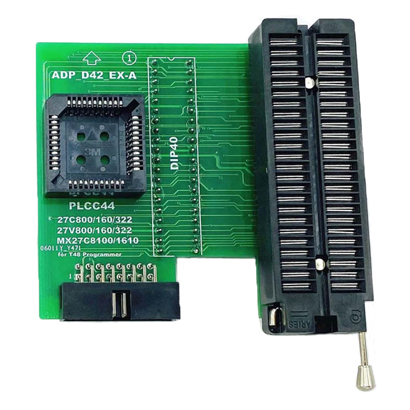 XGecu ADP_D42_EX-A adapter EPROM 27Cx00 PDIP42 ZIF/PLCC44 Socket Work ...